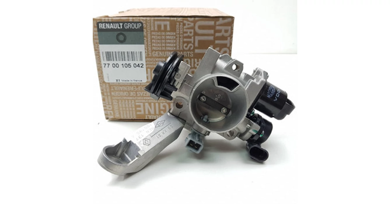 Renault Clio II 1.2 8V gyári új fojtószelep ház, leállító szelep 1998 ...