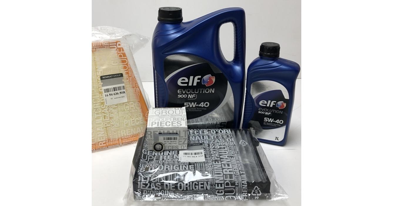 Renault Megane II 2.0 16V gyári új olajcsere csomag Elf Evolution 900 ...